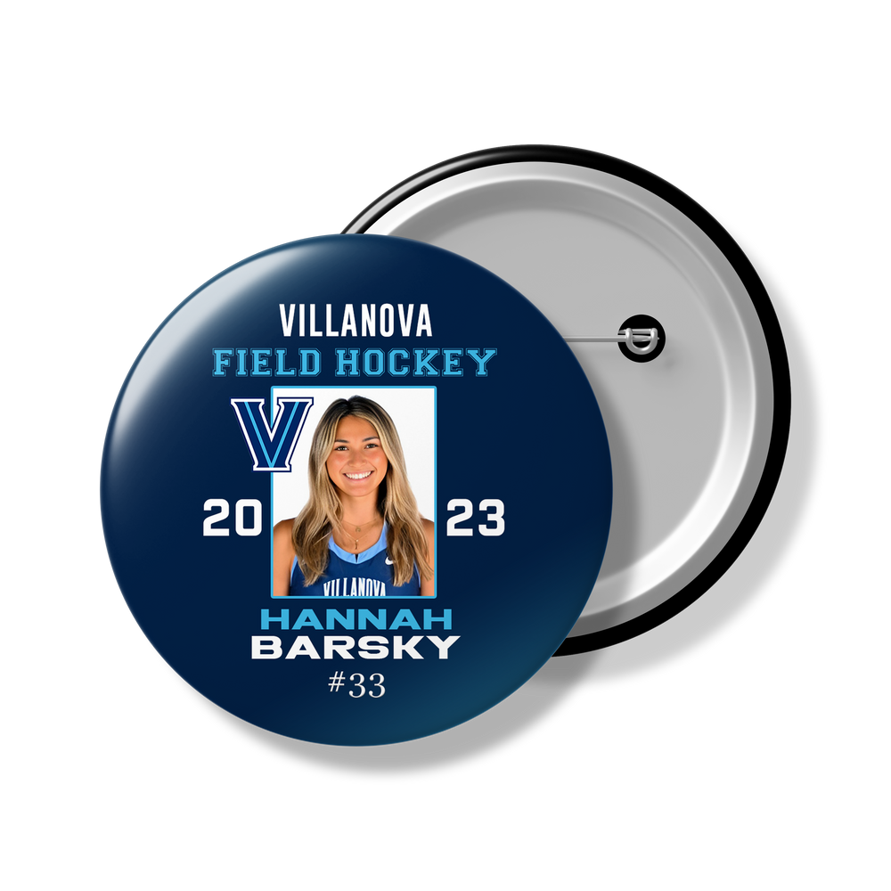 Sports Team Spirit Button | Personalized Button | Senior Night | Field